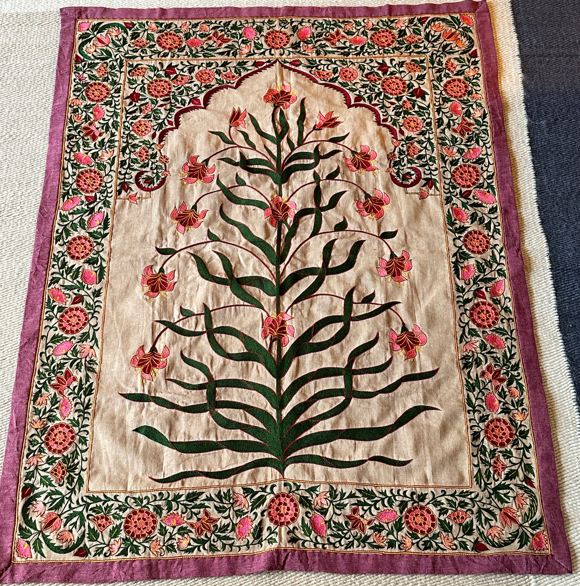 Small Vintage Suzani Tree of Life Wall Hanging – Litten Tree Antiques