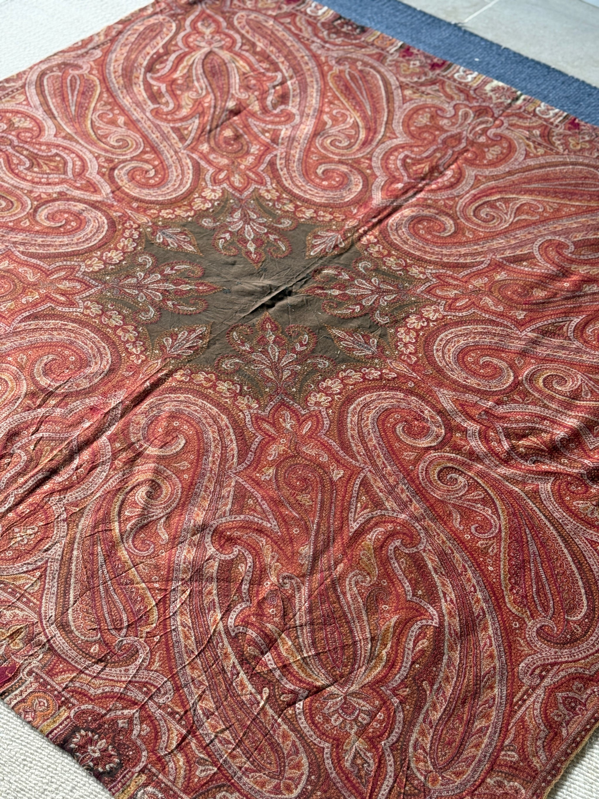 Antique Paisley Shawl (161cm x 155cm)