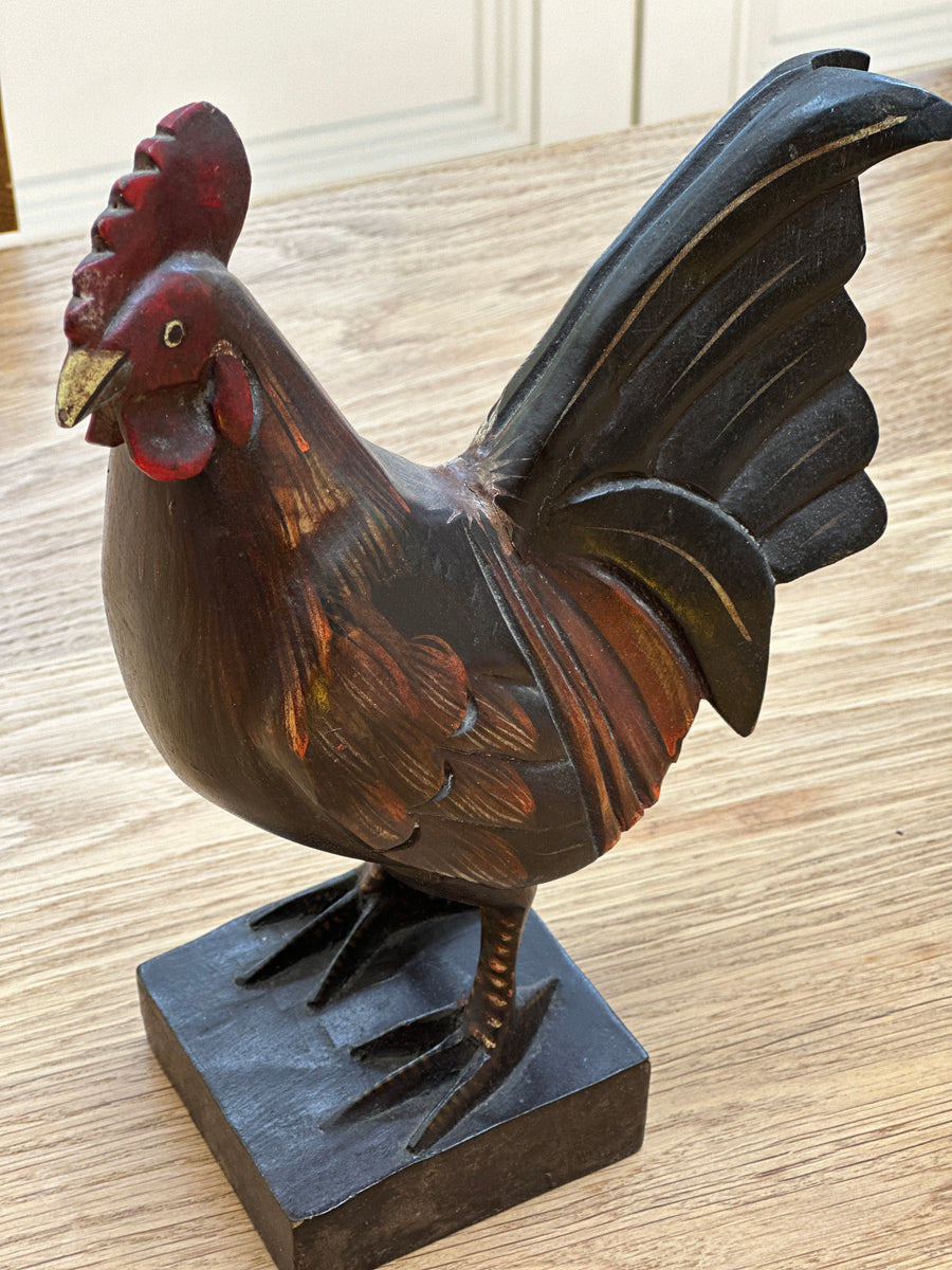 Wooden Cockerel – Litten Tree Antiques